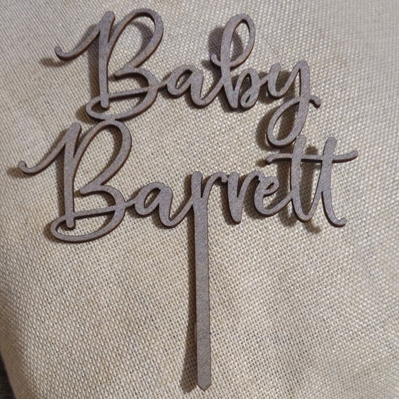 No Brand | Party Supplies | Baby Barrett Cake Topper | Poshmark